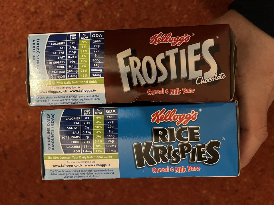 Star Wars Episode III Kellogg`s Rice Krispies & Frosties Cereal Box ...