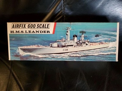 SCRAPYARD!!! Airfix HMS Leander 1/600th scale model kit in red stripe ...
