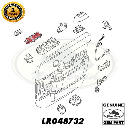 LAND ROVER WINDOW SWITCH BEZEL LH RANGE 13-17 LR048732 GENUINE | eBay