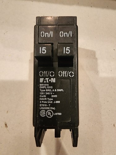 (10) NEW Eaton BR1515 15Amp Tandem Circuit Breaker Cutler Hammer 10pc ...