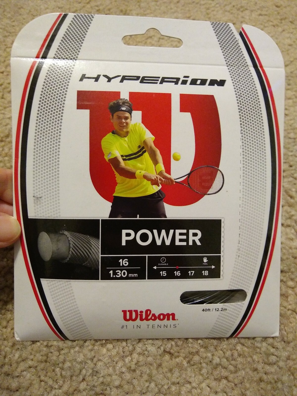 Wilson Hyperion Power 16 Tennis Racquet String New 1.30 mm 40 ft | eBay