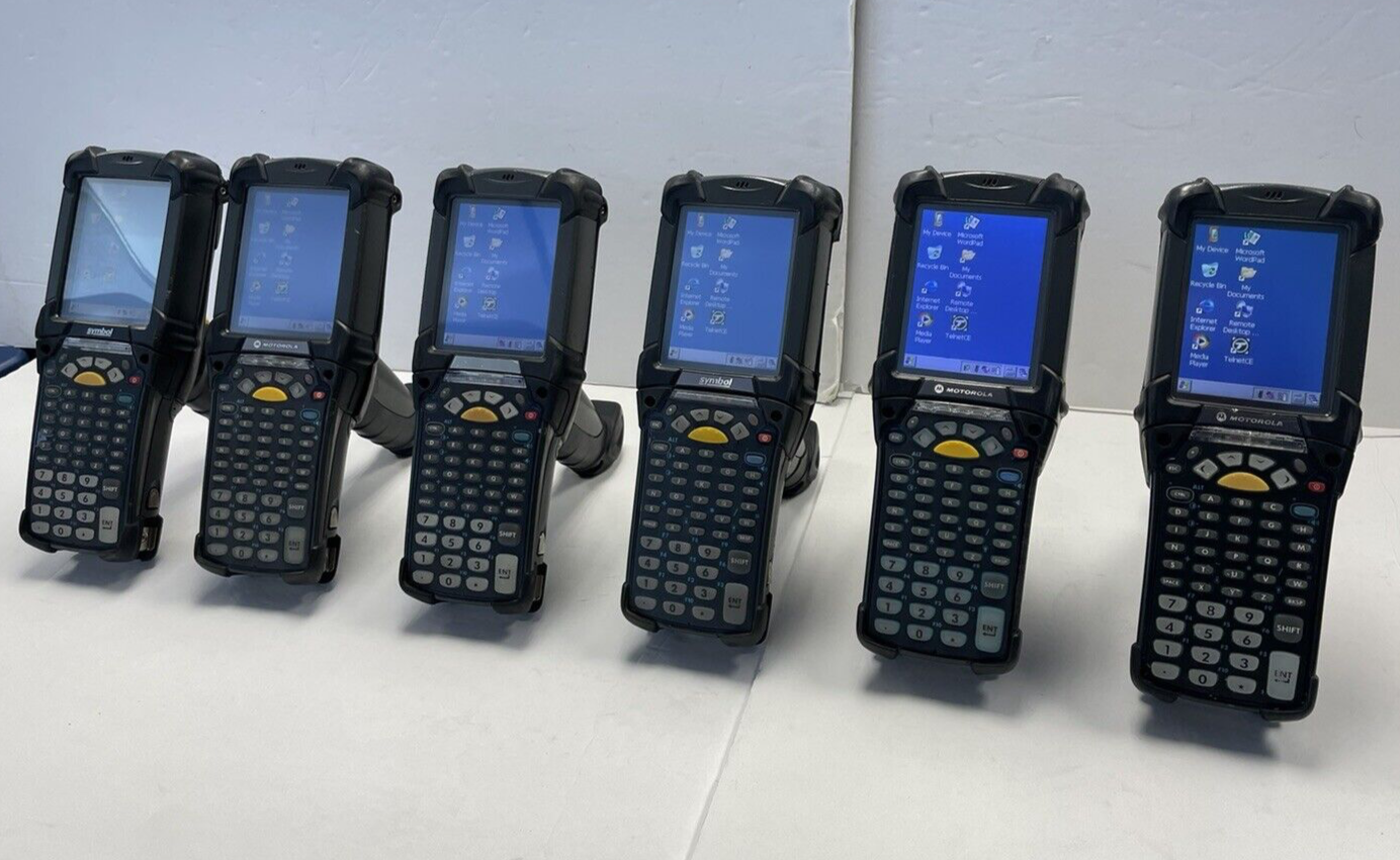 Lot of 6 Motorola Symbol MC9190 Barcode Scanner (4) MC9190-GA (2 ...