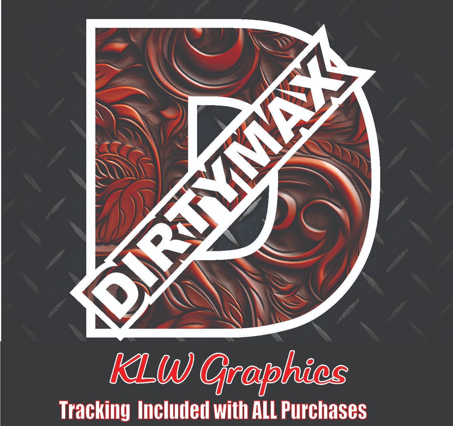 Dirtymax Duramax D Decal Sticker Turbo Diesel Truck 6.6 3.0 Crew Cab ...