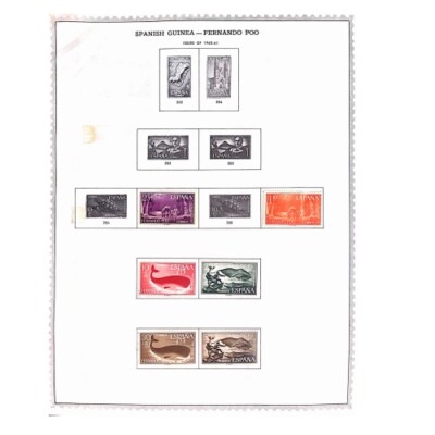 M) 1960 - 1961, SPANISH GUINEA - FERNANDO POO, MAP OF FERNANDO POO ...