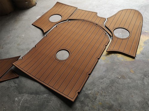 2004 Rinker 232 Swim Platform Cockpit Pad Boat EVA Foam Faux Teak Deck ...