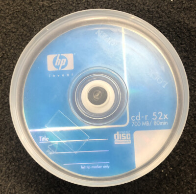 HP CR00070B 52x 700MB 80-Minute CD-R Media - 50 Pieces Spindle ...