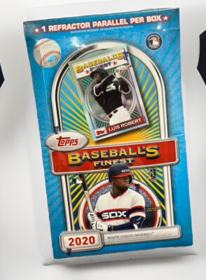 2020 Topps Finest Flashback Baseball Hobby Box - Topps Online Exclusive ...