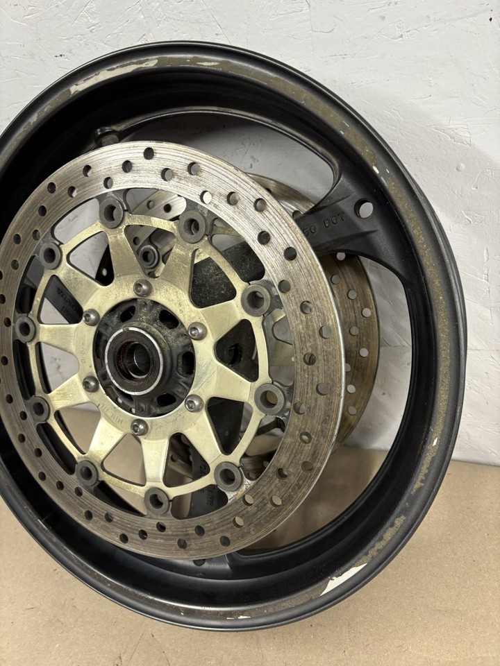 2007 2006 Honda Cbr1000rr Oem Front Wheel Rim Rotors Straight #0126 | eBay