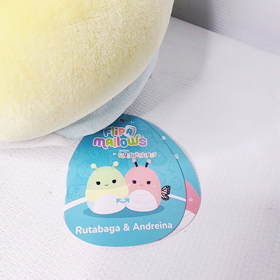 Squishmallow Flip-A-Mallows 8" Reversible Rutabaga the Caterpillar ...