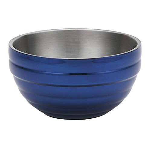 Vollrath Double Wall Round Insulated Serving Bowl (3.4-Quart, Cobalt ...