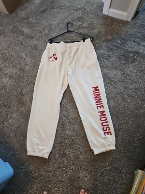 Disney Minnie Mouse Sweatpants White/off-white, Size XL, New Without ...