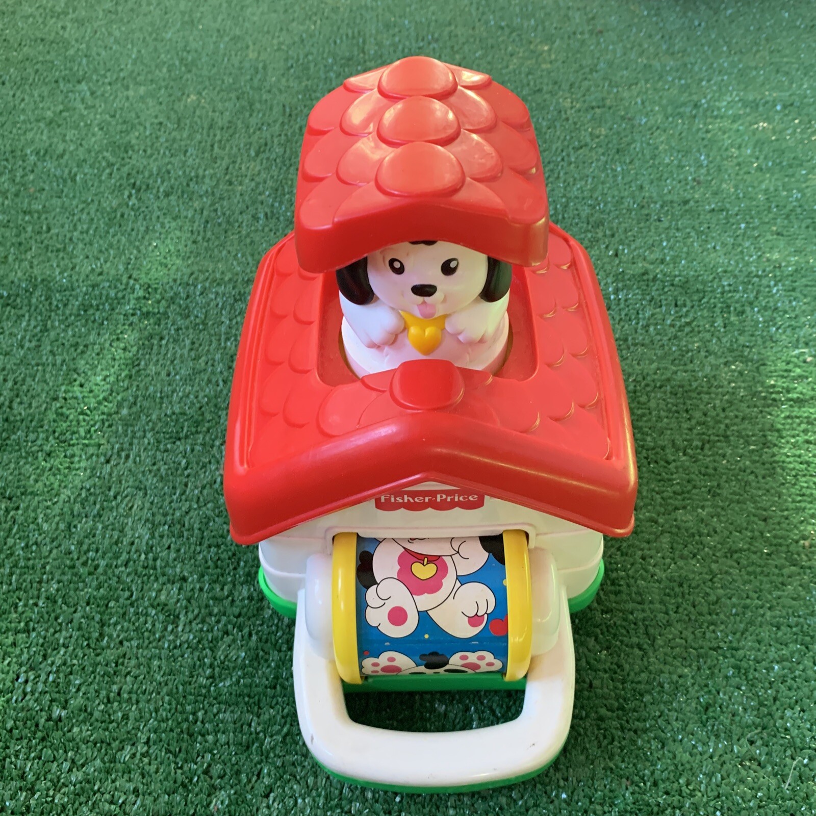 FISHER PRICE POP-UP PUPPY TOY 1995 (PREOWNED) WORKS GOOD CONDITION | eBay