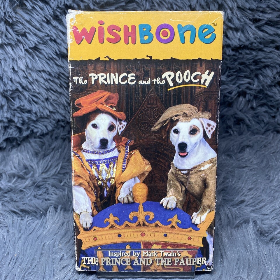 Wishbone The Prince and the Pooch Kids VHS Tape 1995 PBS Kids Cartoon ...