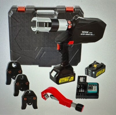 VEVOR Propress Kit 12V Tools Propress with 1/2" 3/4" 1" Clamping Jaws ...