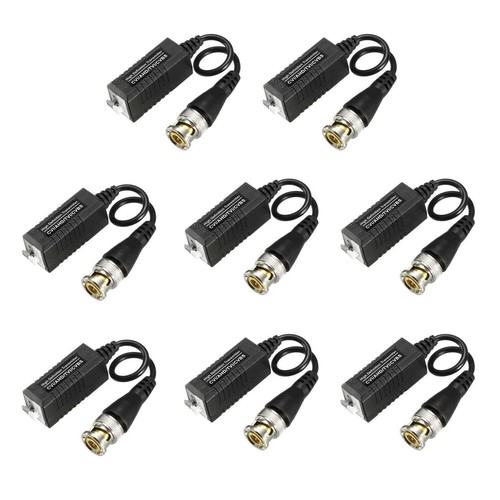 8Pcs CCTV Camera 1080P video Balun BNC Connector Coaxial Cable signal ...