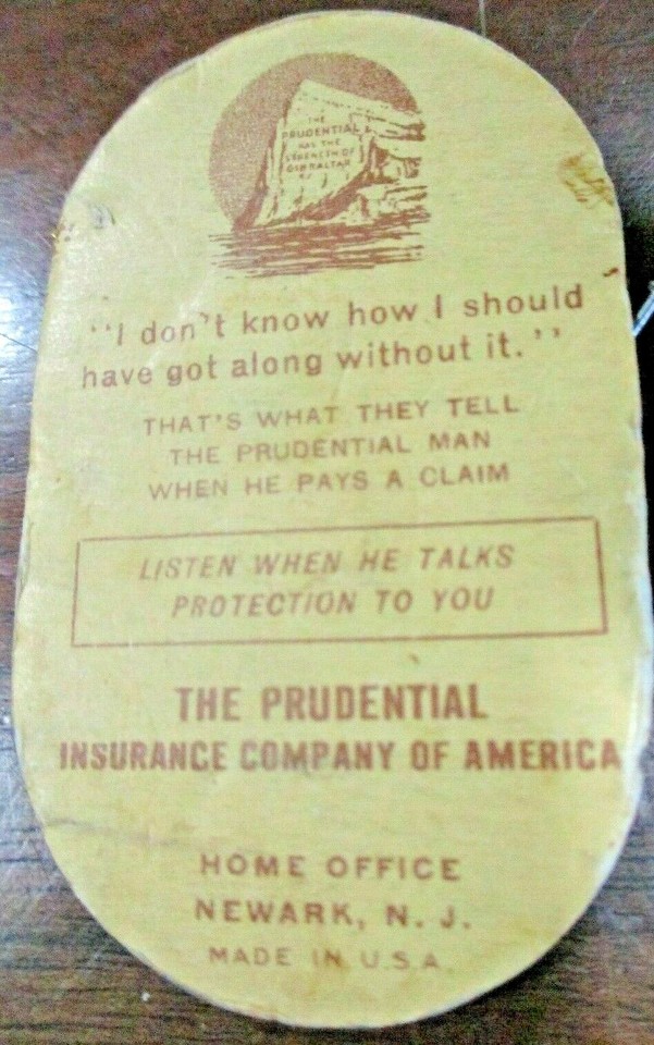 THE PRUDENTIAL INSURANCE CO.OF AMERICA ADVERTISING STICK PIN CUSHION | eBay