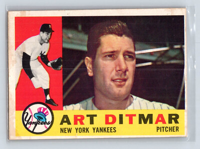 1960 Topps Art Ditmar #430 New York Yankees | eBay