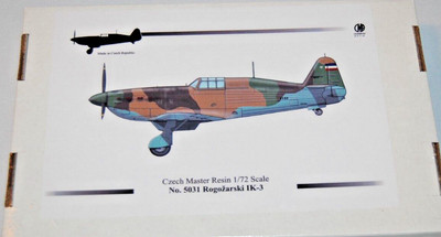 RARE, Czech Master Resin, Rogozarski IK-3, 1:72 Scale, Resin, Model ...