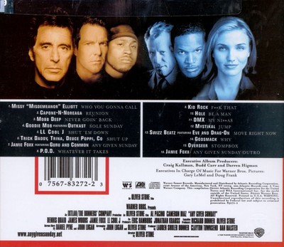 ORIGINAL SOUNDTRACK ANY GIVEN SUNDAY NEW CD 75678327223| eBay