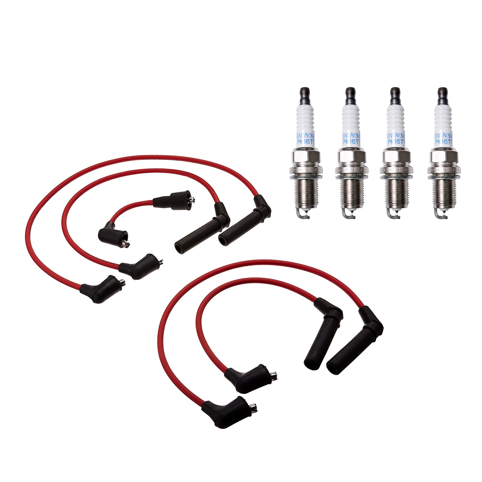 Denso Wire Set 7mm 4 Platinum TT Spark Plugs 0.04 Kit For Mitsubishi ...