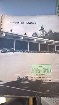 John Fluke Models 1910A - 1911A Multi-counters Instruction Manual | eBay