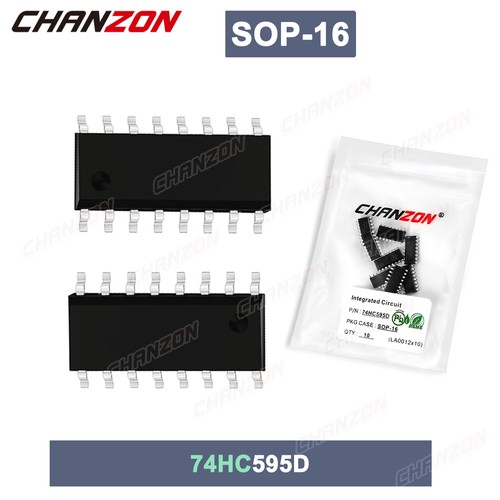 SOP16 10 PCS 74HC595D 74HC595 SN74HC595D SN74HC595 8-BIT SHIFT REGISTER ...
