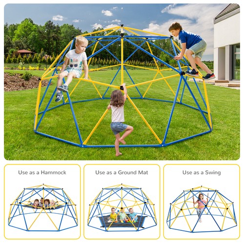 Outdoor Climbing Dome With Canopy And Swing, Dome Climber 800lbs Kids ...