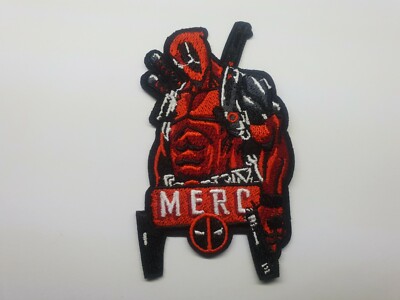 1pc Deadpool iron on or sew on Patch X-Men X-Force Merc 2 Marvel Comics ...