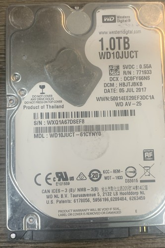 Western Digital WD AV-25 WD10JUCT 1 TB SATA II 2.5 in Laptop Drive | eBay