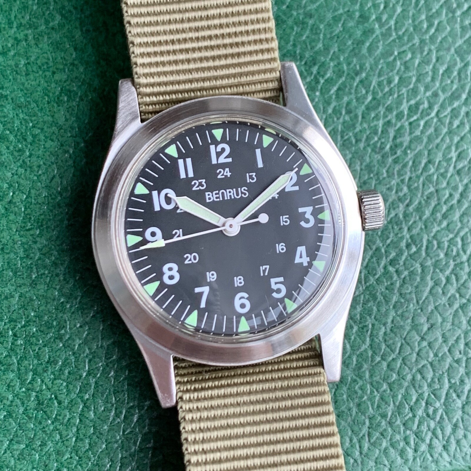 Benrus U.S. Commemorative Military Re-Issue Watch MIL-W-46374 Minty 17 ...