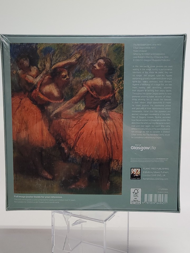 Adult Jigsaw Puzzle Glasgow Museums: Edgar Degas: Red Ballet Skirts ...