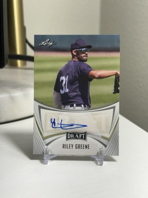 RILEY GREENE Detroit Tigers 2021 Leaf Draft Baseball Auto Autograph ...