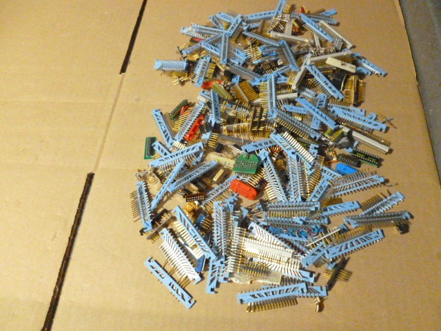 1.62 LBS GOLD PLATED HEADERS CONNECTORS PINS SALVAGE GOLD RECOVERY ...