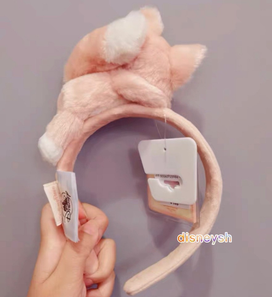 Shanghai Disney authentic Pink Linabell sleeping ear Headband exclusive ...