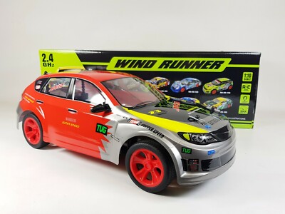 Subaru Impreza WRC 1:10 RC Drift Car 2WD Remote Control with LED Lights ...