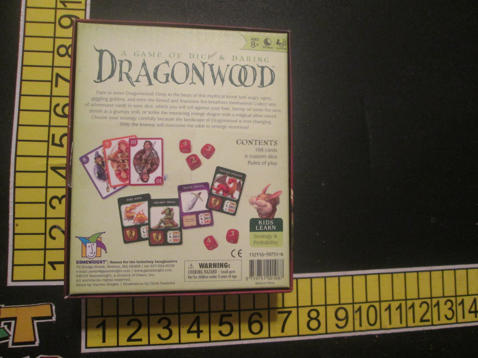 Gamewright Dragonwood A Game of Dice & Daring Board Game - 108 ...