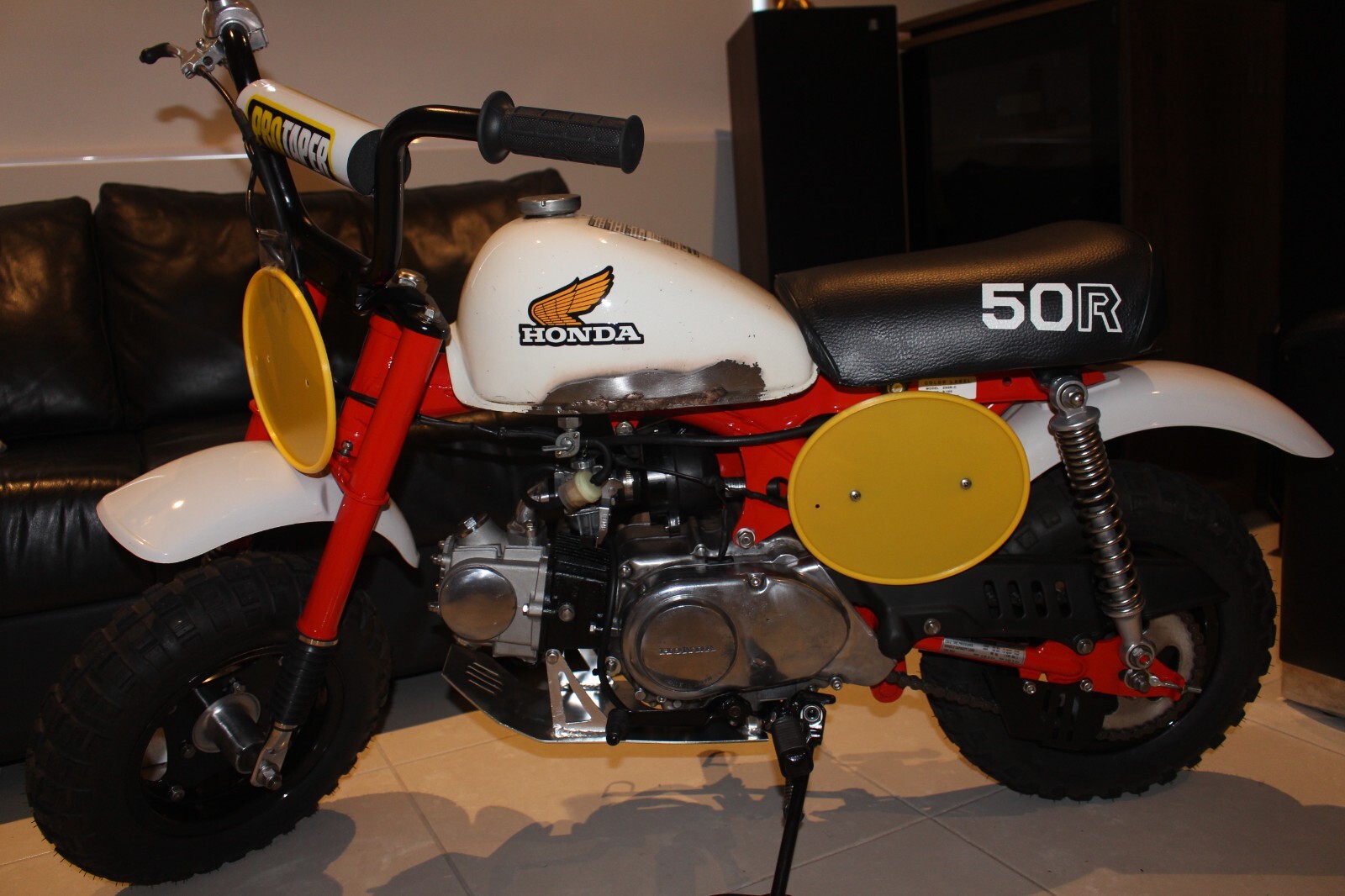 Honda Z50R Z50 MR50 XR75 Number Plates - Yellow- 79 - 87 Models Set of ...