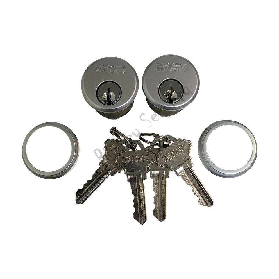 New Storefront Door Mortise Lock Hook Deadbolt & 2 Cylinder Adams Rite ...