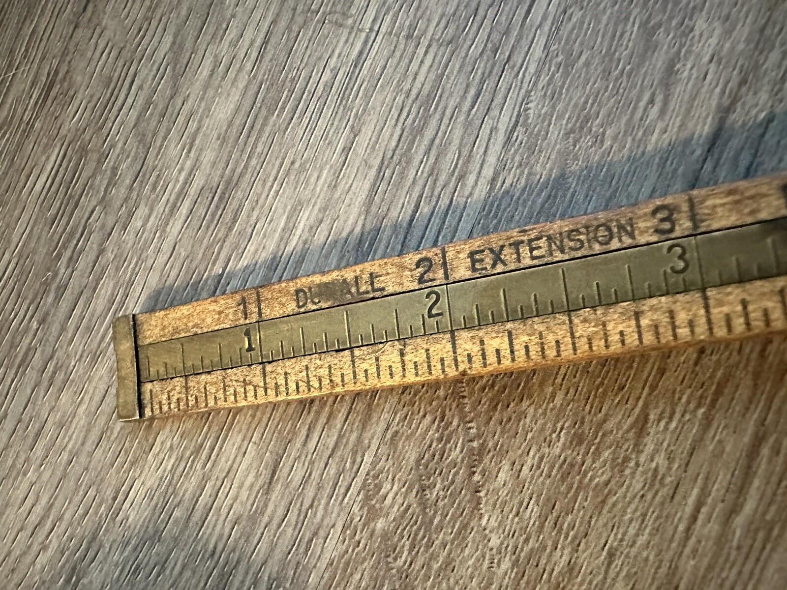 Vintage Durall Extension Folding Wood Rule Ruler Made In USA | eBay