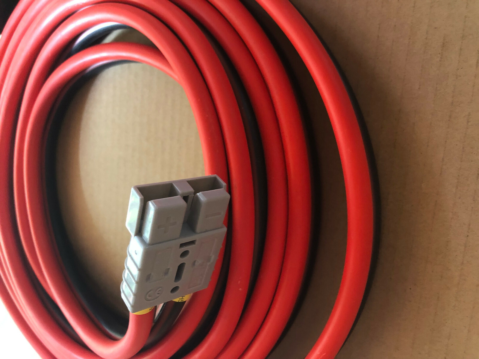 Heavy Duty jumper Leads 5.5M cable with 50 amp anderson style plug ...