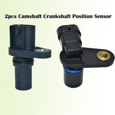 2pcs Cam Crankshaft Position Sensor 12597254 12597253 for 08-2009 ...