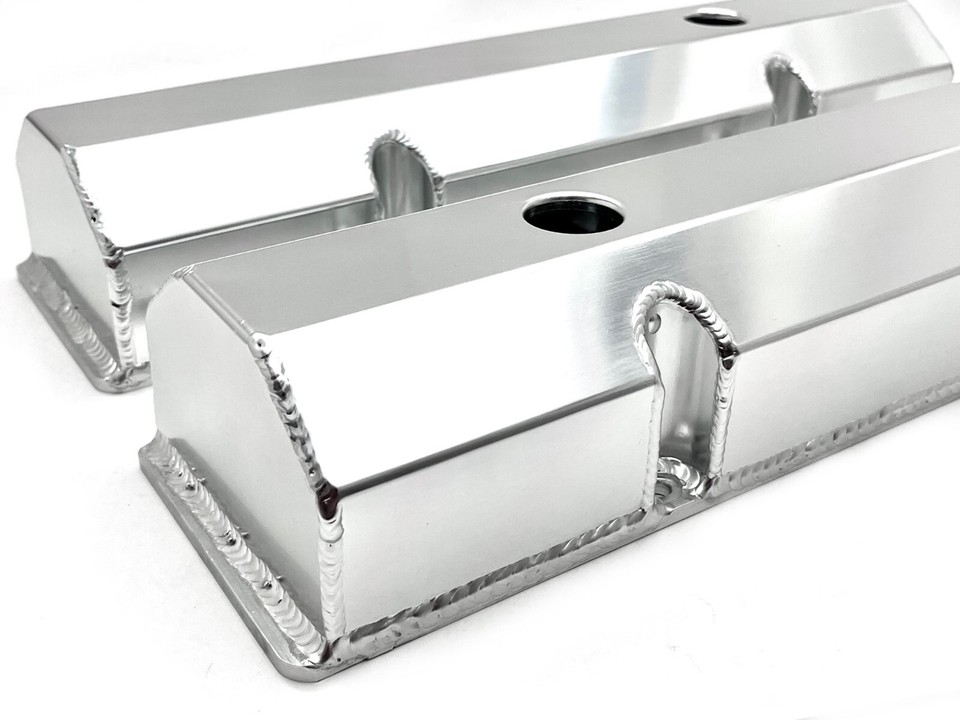 SB Chevy Valve Covers Fabricated Aluminum Tall Small Block SBC 327 350 ...