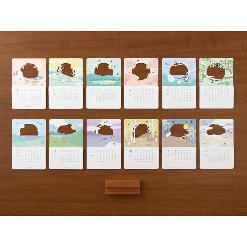 Midori 2026 Desktop Calendar Seasonal Landscape Design 31369006 New ...