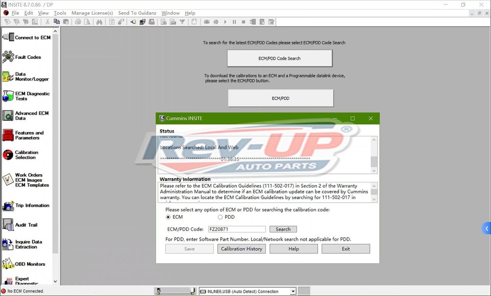 For Cummins Inline 7 Data Link Adapter Heavy Truck Diagnostic Tool ...