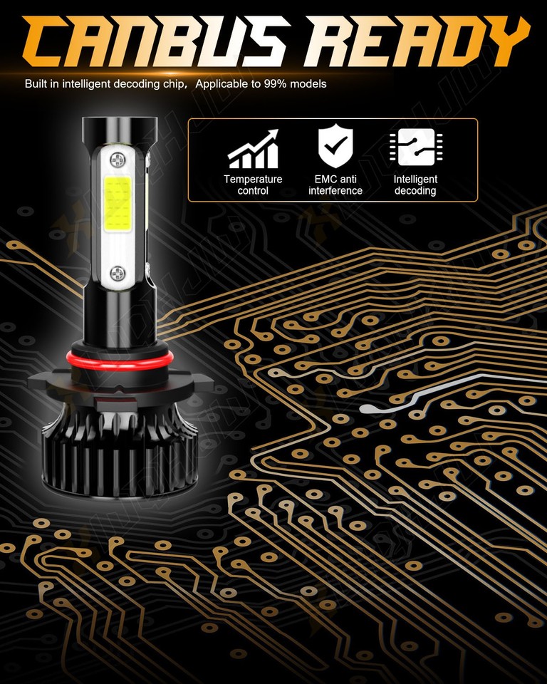 For Corvette C5 1997-2004 10000K LED Headlight Hi Lo Beam Fog Light ...