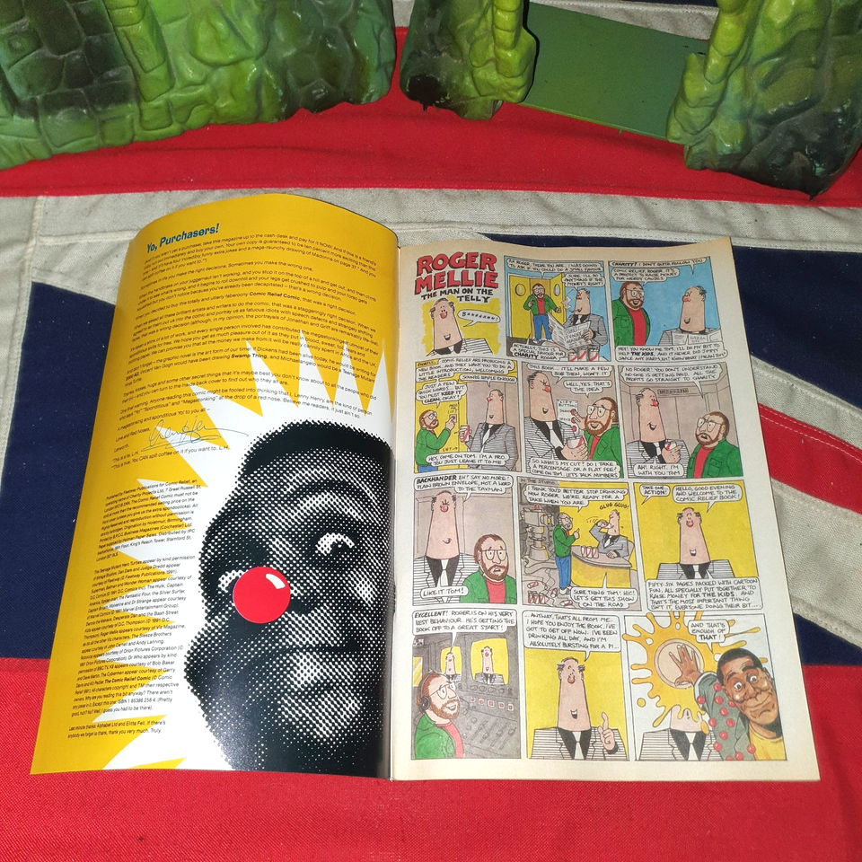 The Comic Relief Comic #1 March 1991 Ninja Turtles Batman Judge Dredd ...