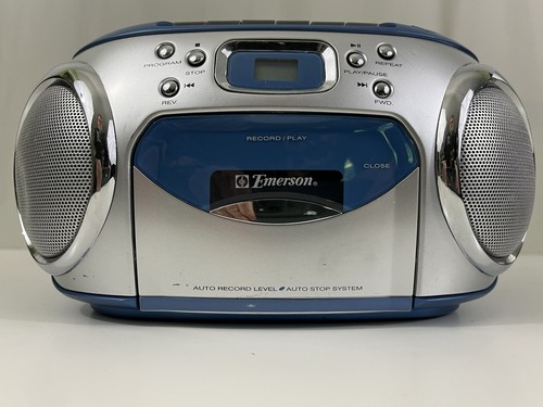 Emerson PD6548BL Boombox with CD Player AM/FM Radio, and Cassette ...