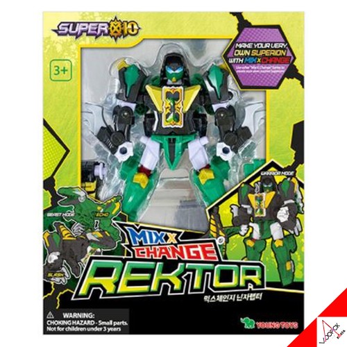 SUPER10 Mix & Change NINJA REKTOR Transformer Robot Action Toy Super ...