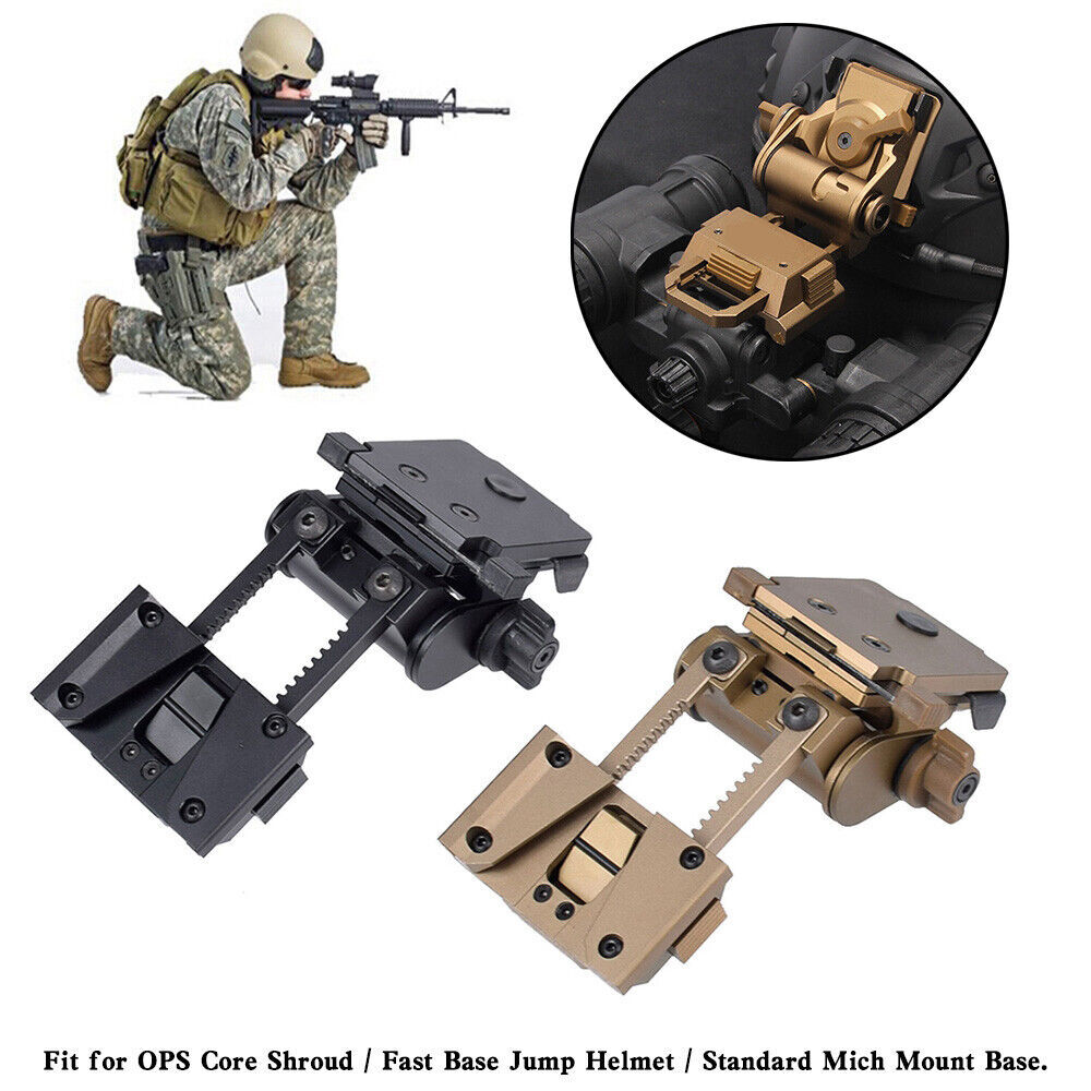 Tactical PVS15/18 Night Vision Goggle Mount for L4G24 NVG Metal Helmet ...