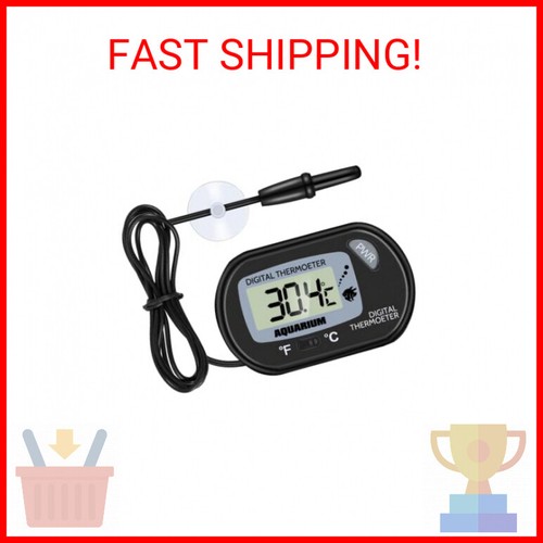 Zacro Digital Aquarium Thermometer, Fish Tank Thermometer, Water ...